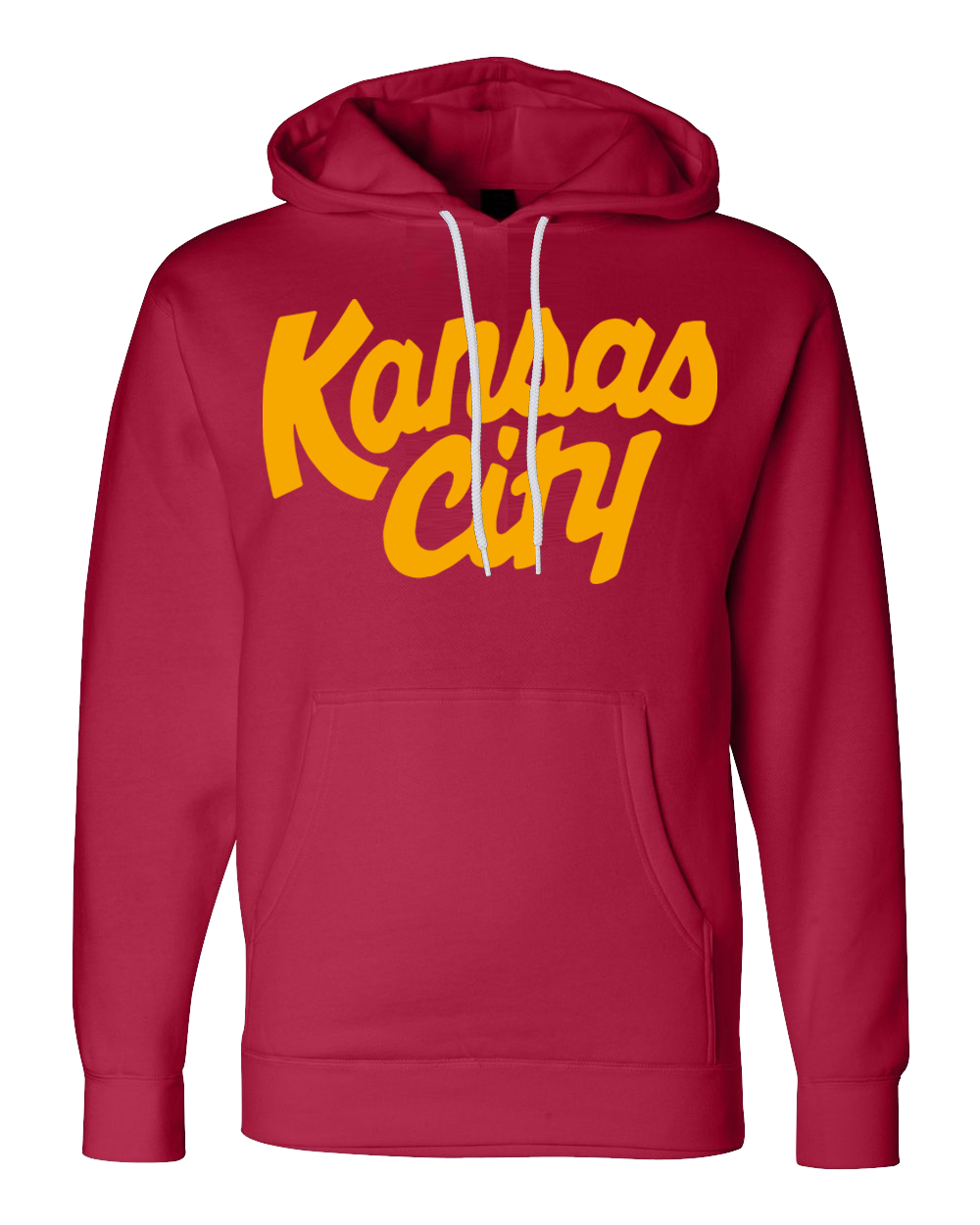 Kansas City Script Kingdom Mid-Weight Hoodie - Red Gold – KCK Legends